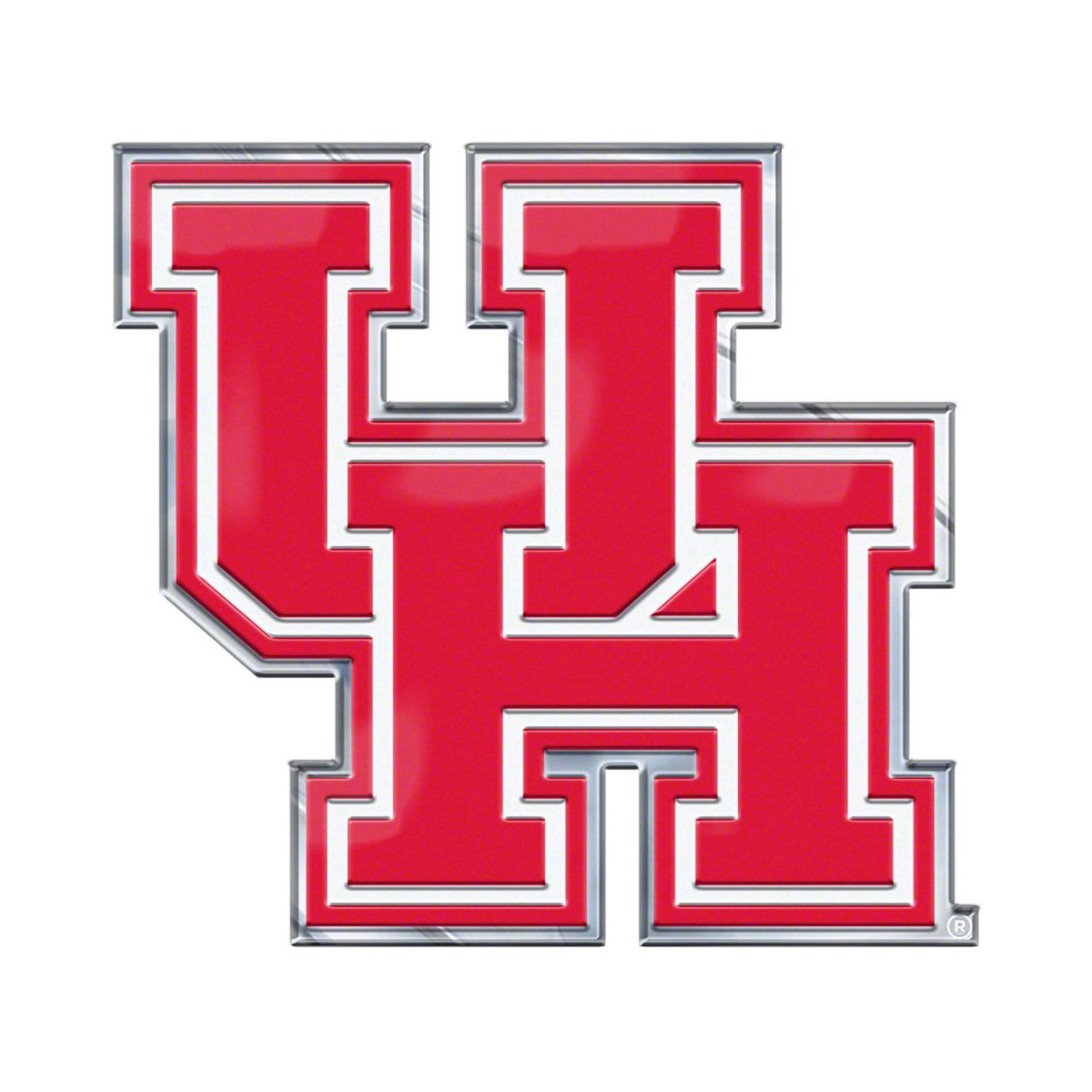 Mustang University of Houston Embossed Emblem; Red (Universal; Some ...