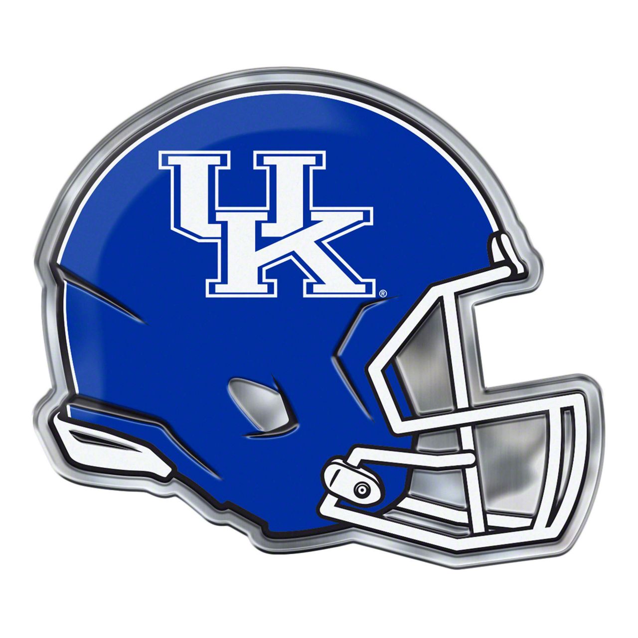 Mustang University of Kentucky Embossed Helmet Emblem; Blue (Universal ...