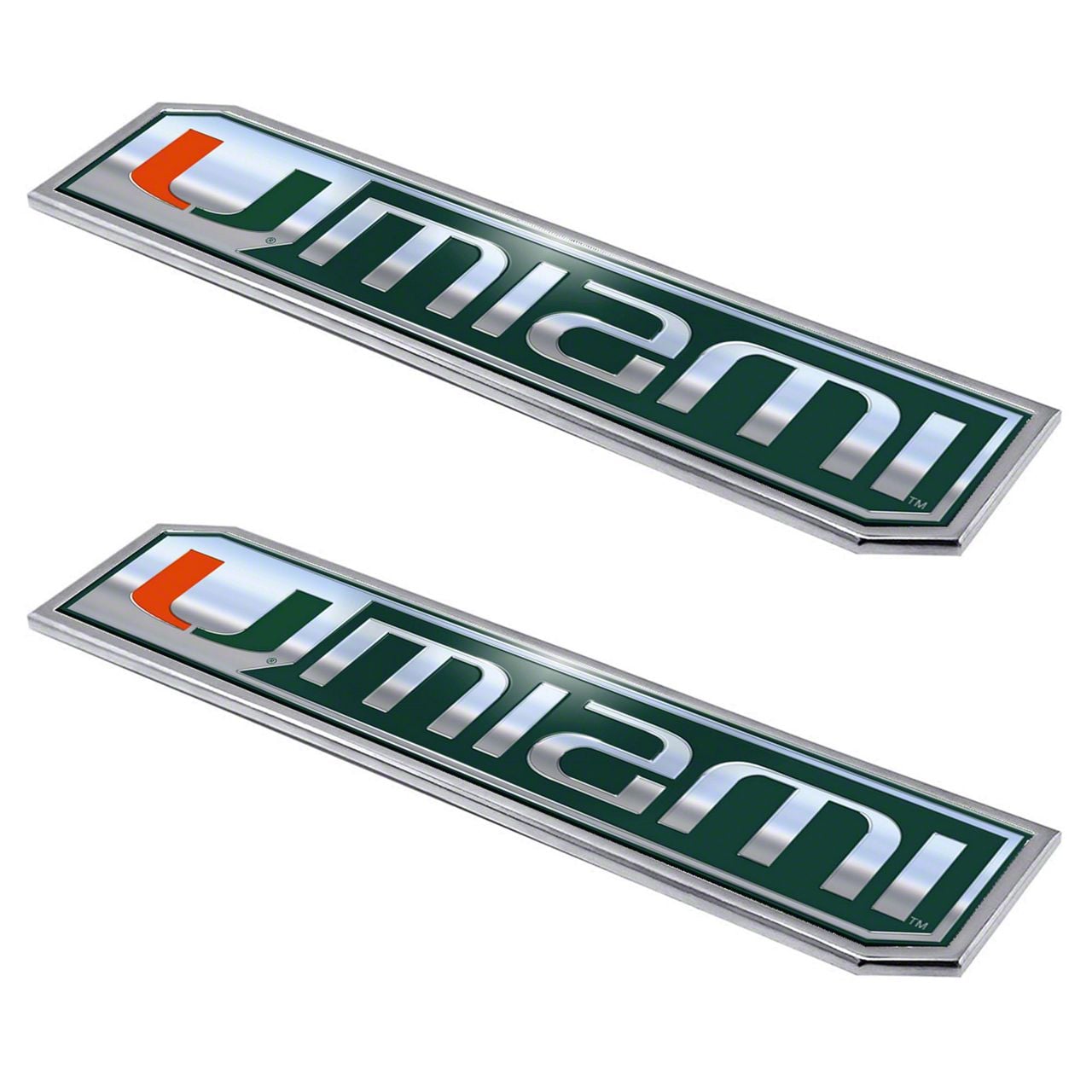 Mustang University of Miami Embossed Emblems; Green (Universal; Some ...