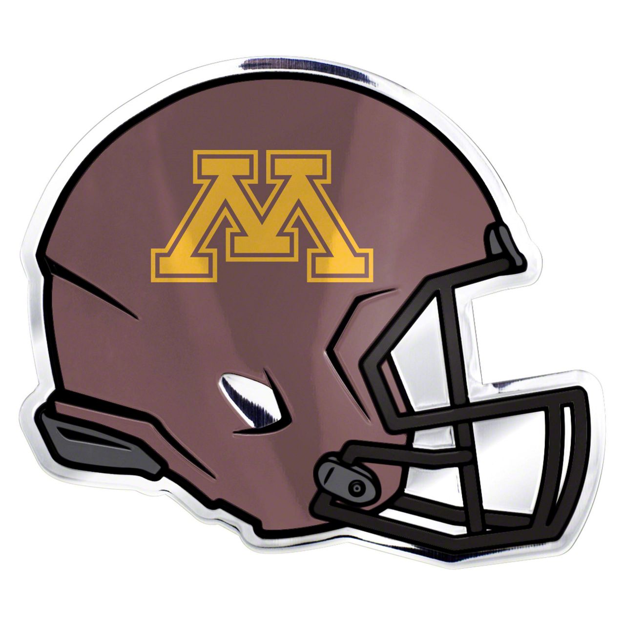 Mustang University of Minnesota Embossed Helmet Emblem; Gold (Universal ...