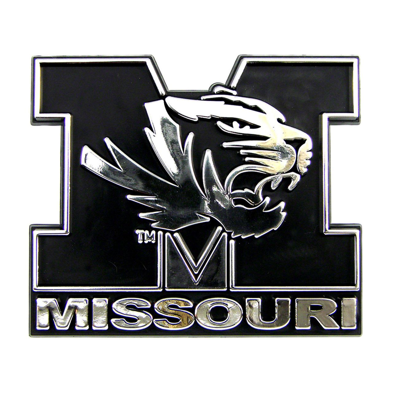 Mustang University of Missouri Molded Emblem; Chrome (Universal; Some ...