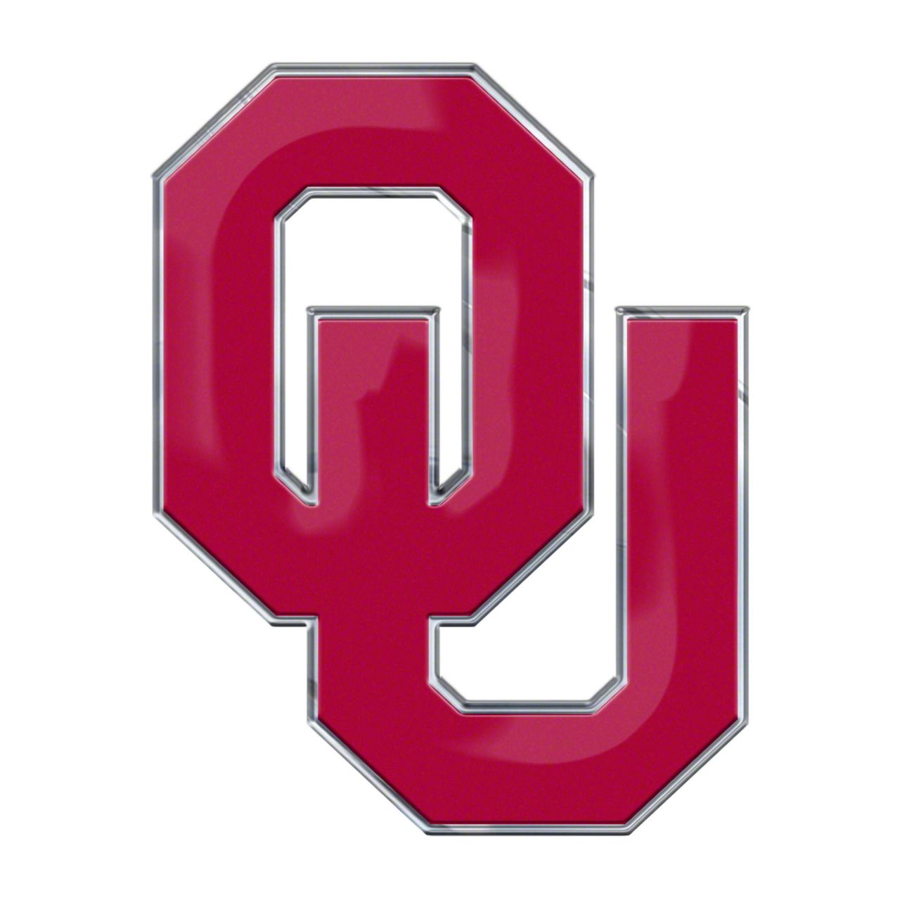 Mustang University of Oklahoma Embossed Emblem; Crimson (Universal ...