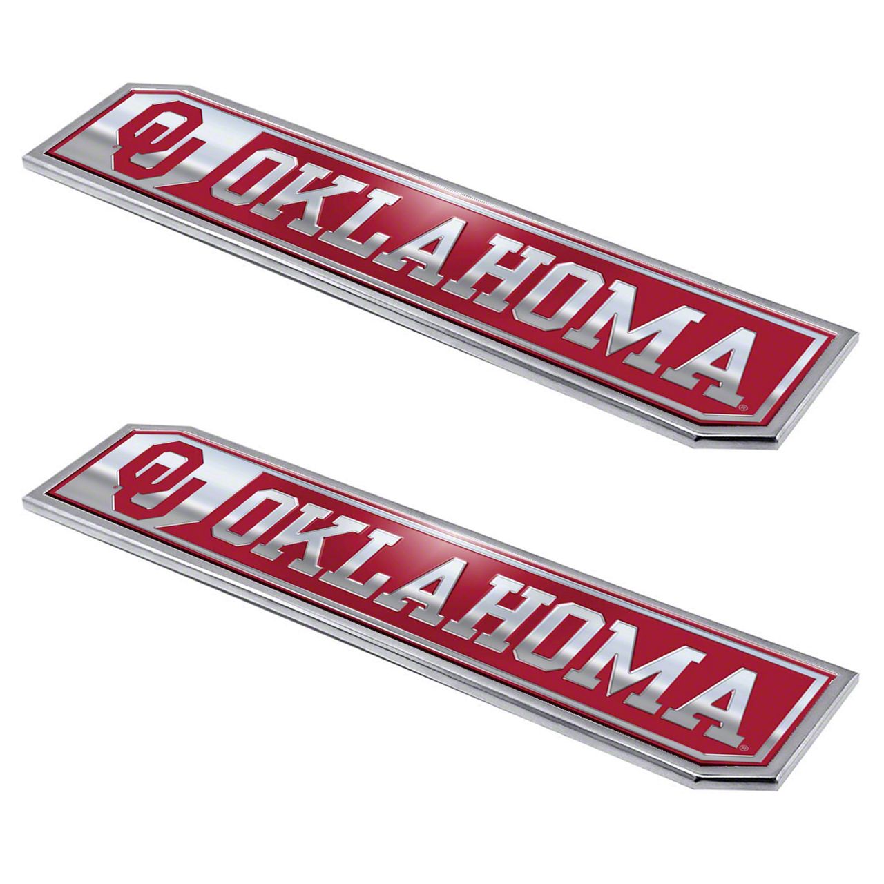 Mustang University of Oklahoma Embossed Emblems; Crimson (Universal ...
