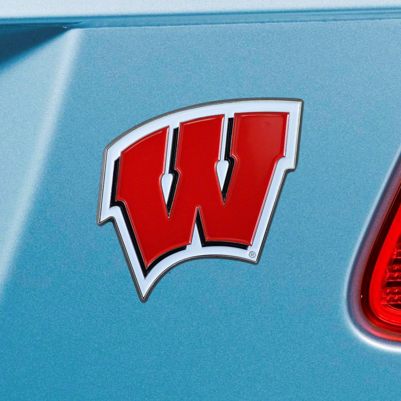 Mustang University of Wisconsin Emblem; Red (Universal; Some Adaptation ...