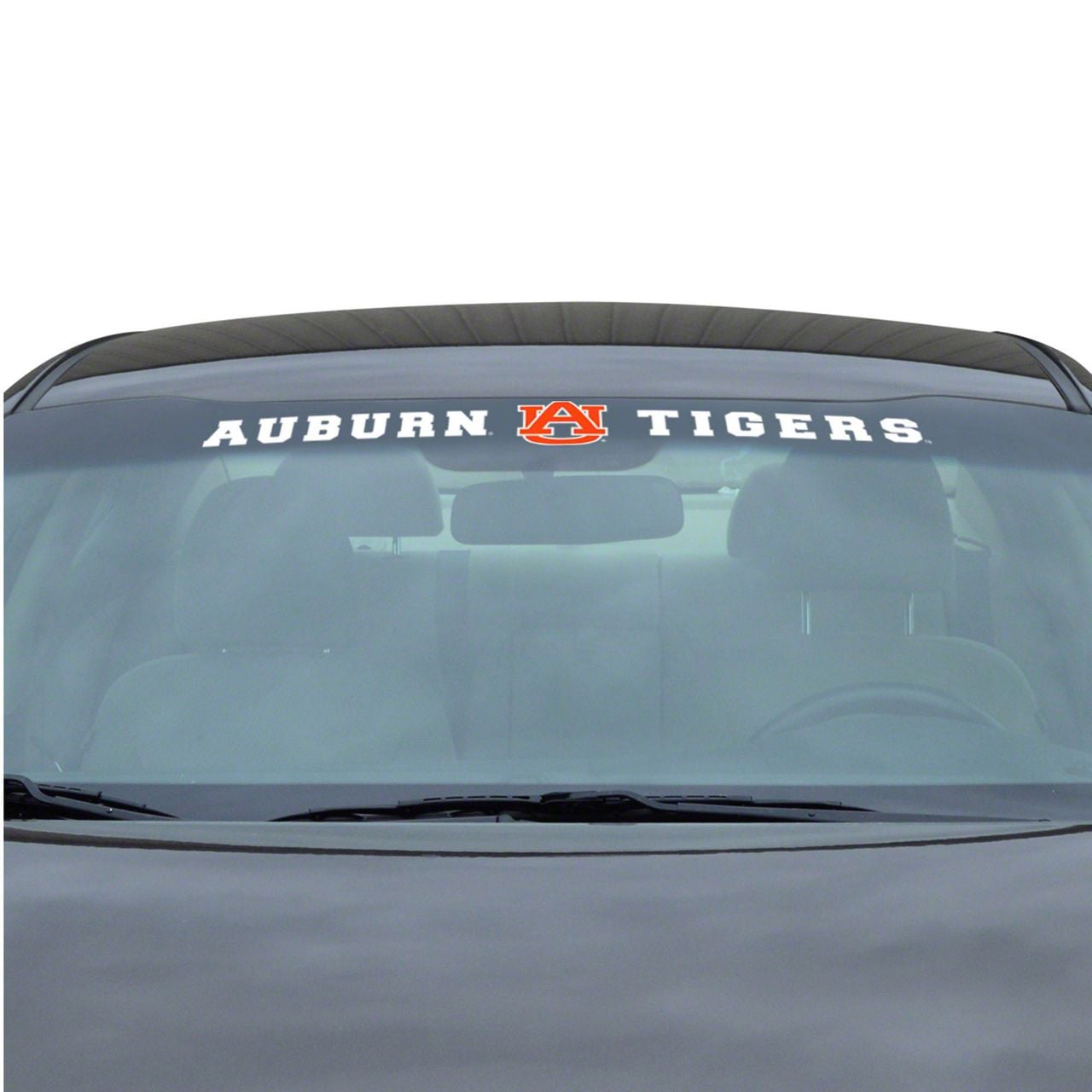 Mustang Windshield Decal with Auburn University Logo; White (Universal ...