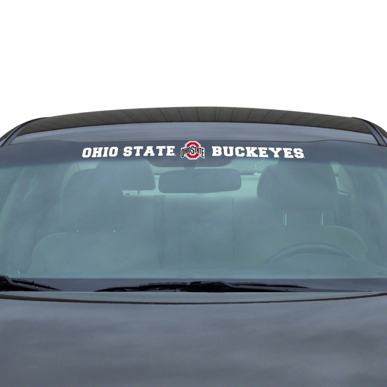 Mustang Windshield Decal with Ohio State University Logo; White ...