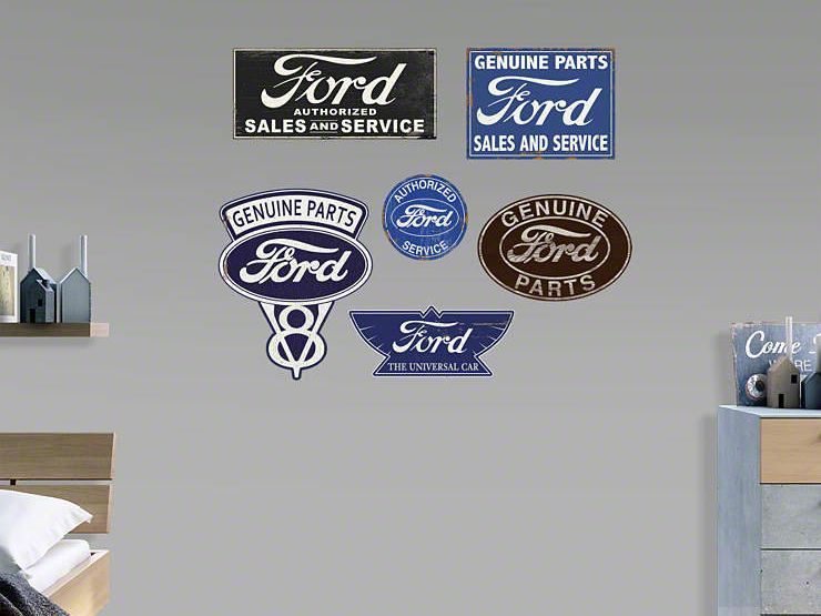 Fathead Mustang Ford Garage Signs Wall Decals 1055-00009