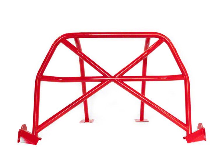 Fathouse Performance Mustang 4-Point Bolt-In Roll Bar; Red FP-S550-RB ...