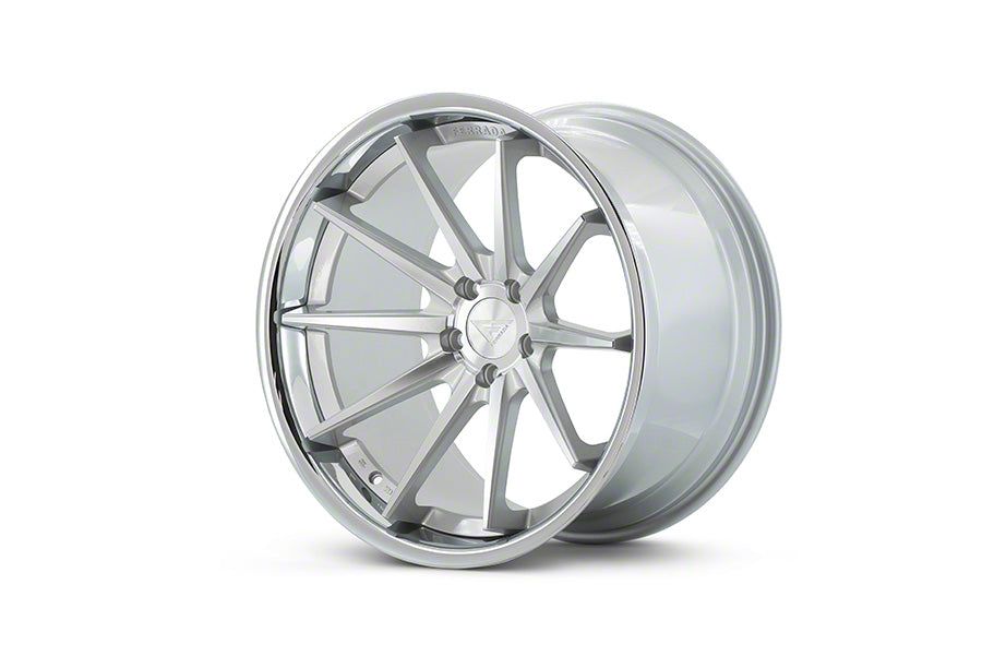 Ferrada Wheels Charger FR4 Machine Silver with Chrome Lip Wheel; 20x9 ...
