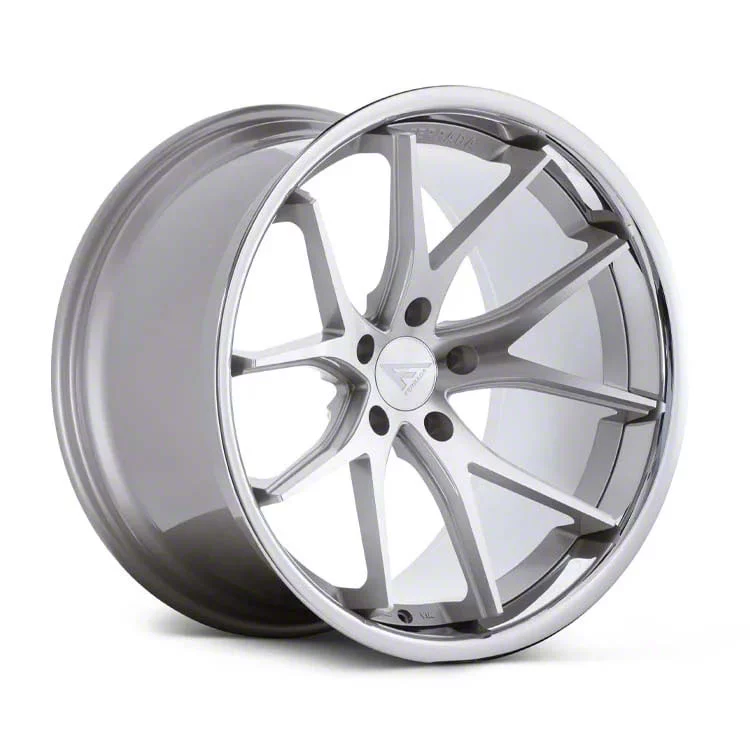 Ferrada Wheels Mustang FR2 Machine Silver with Chrome Lip Wheel; 20x9 ...