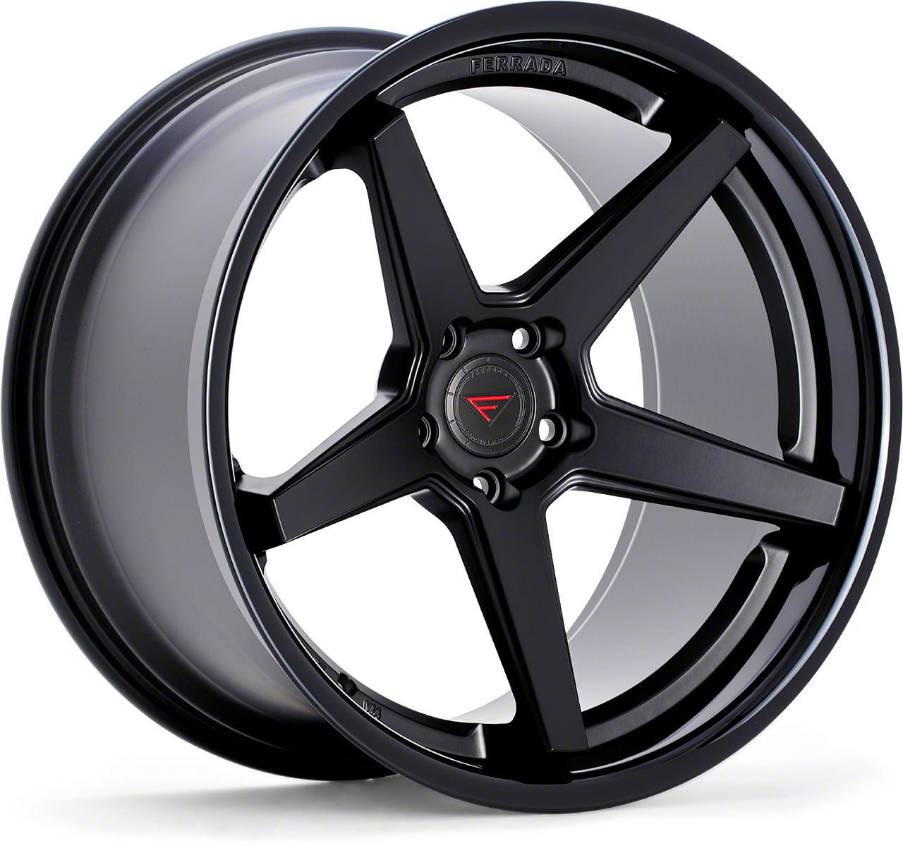 Ferrada Wheels Charger FR3 Matte Black with Gloss Black Lip Wheel; 22x9 ...