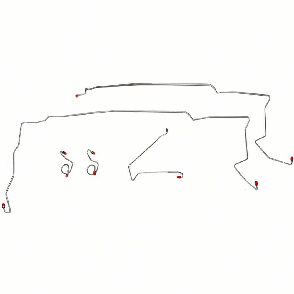Fine Lines Mustang Front Brake Line Kit; Stainless ZKT8701SS (87-93 ...