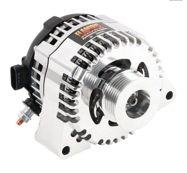 Flaming River Corvette Billet HD Amp High Output Alternator; 170 Amp ...
