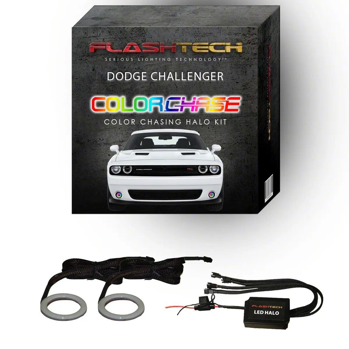 Flashtech Challenger ColorChase External Waterproof LED Halo Fog Light ...