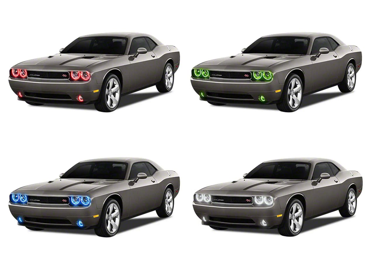 Flashtech Challenger V.3 Fusion Color Change LED Halo Headlight and Fog ...