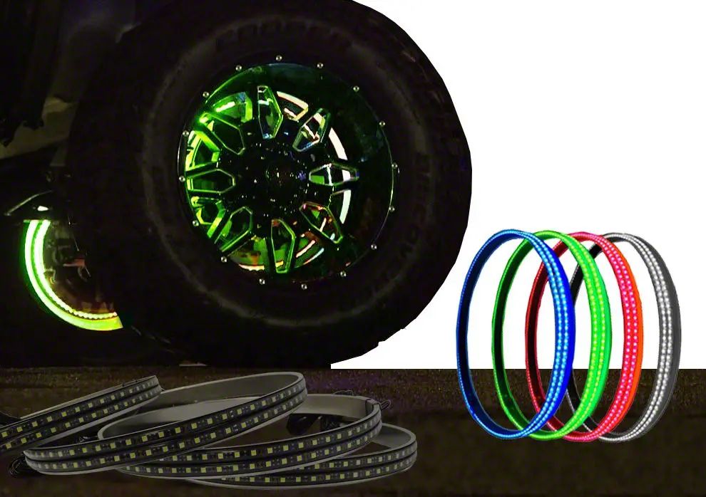 Flashtech Corvette Double Row V.3 Fusion Color Change RGB LED Wheel ...