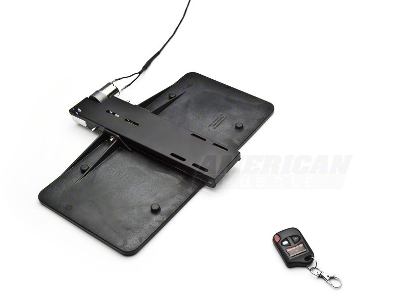 SpeedForm Mustang Flip Down License Plate Holder; Motorized 64500 ...