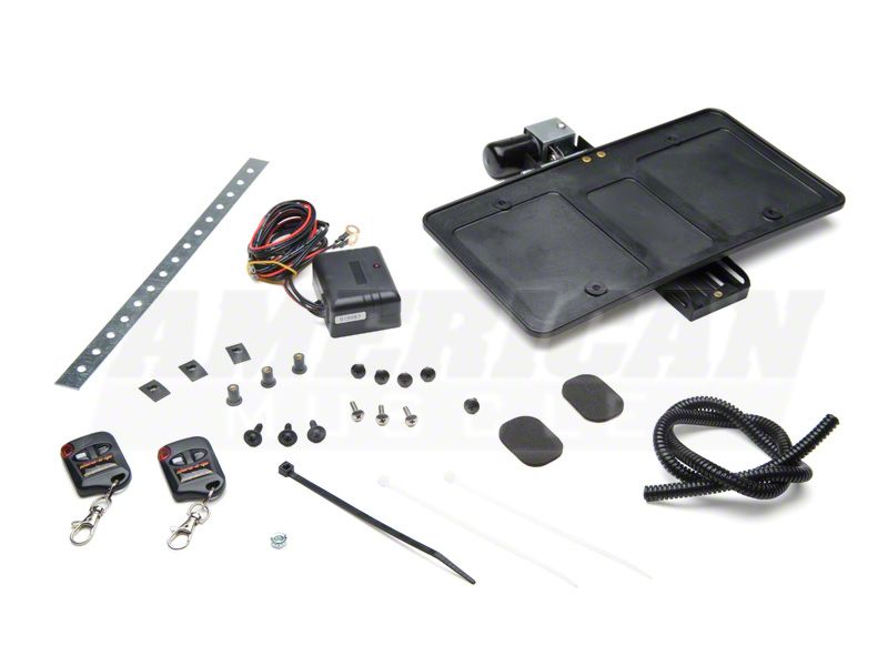 SpeedForm Mustang Flip Down License Plate Holder; Motorized 64500 ...