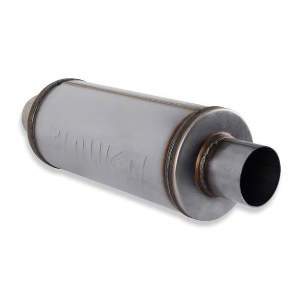 Flowmaster Challenger FlowFX Round Muffler; 3-Inch Inlet/3-Inch Outlet ...