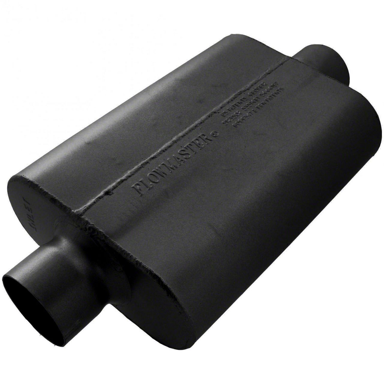 Flowmaster Charger 40 Series Delta Flow Center/Center Oval Muffler; 3 ...