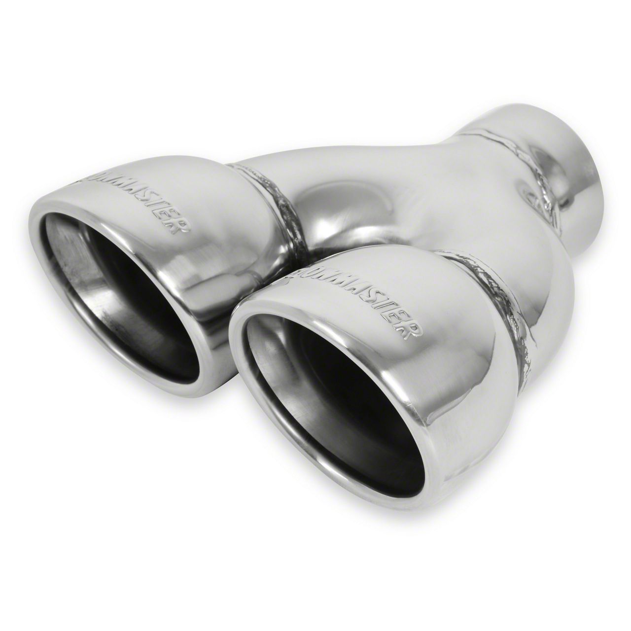 Flowmaster Charger Rolled Angle Dual Exhaust Tip; 3.50-Inch; Polished ...