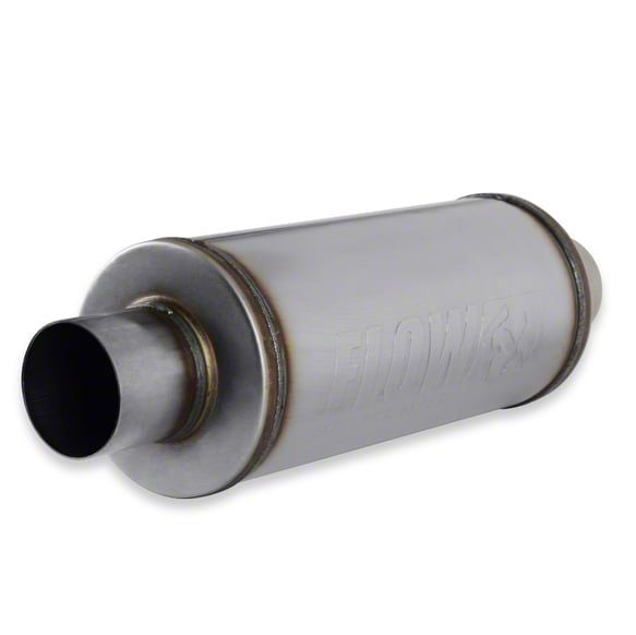 Flowmaster Mustang FlowFX Round Muffler; 3-Inch Inlet/3-Inch Outlet ...