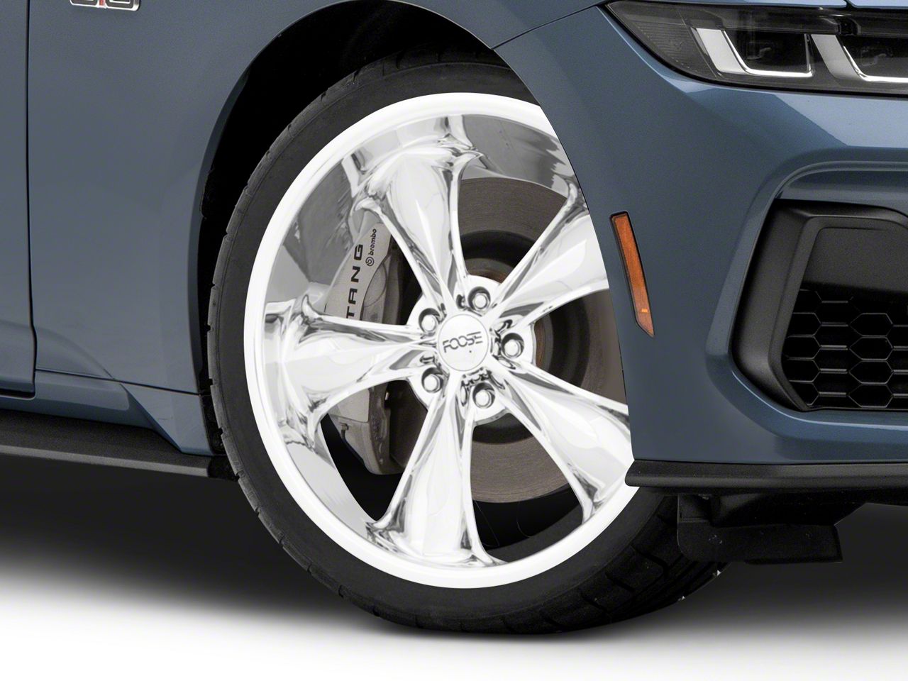 Foose Mustang Legend Chrome Wheel; 20x8.5; 32mm Offset F105208565+32 ...