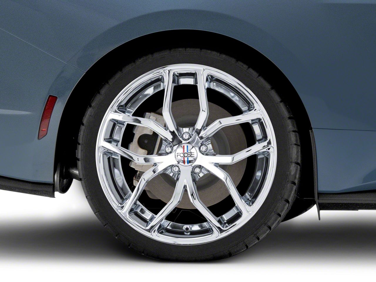 Foose Mustang Outcast Chrome Wheel; Rear Only; 20x10; 40mm Offset ...