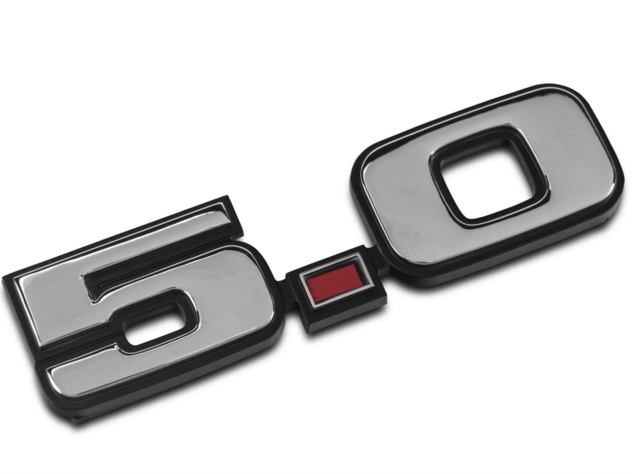 Ford Mustang 5.0 Fender Emblem; Chrome d9zz16228a (79-93 5.0L Mustang ...