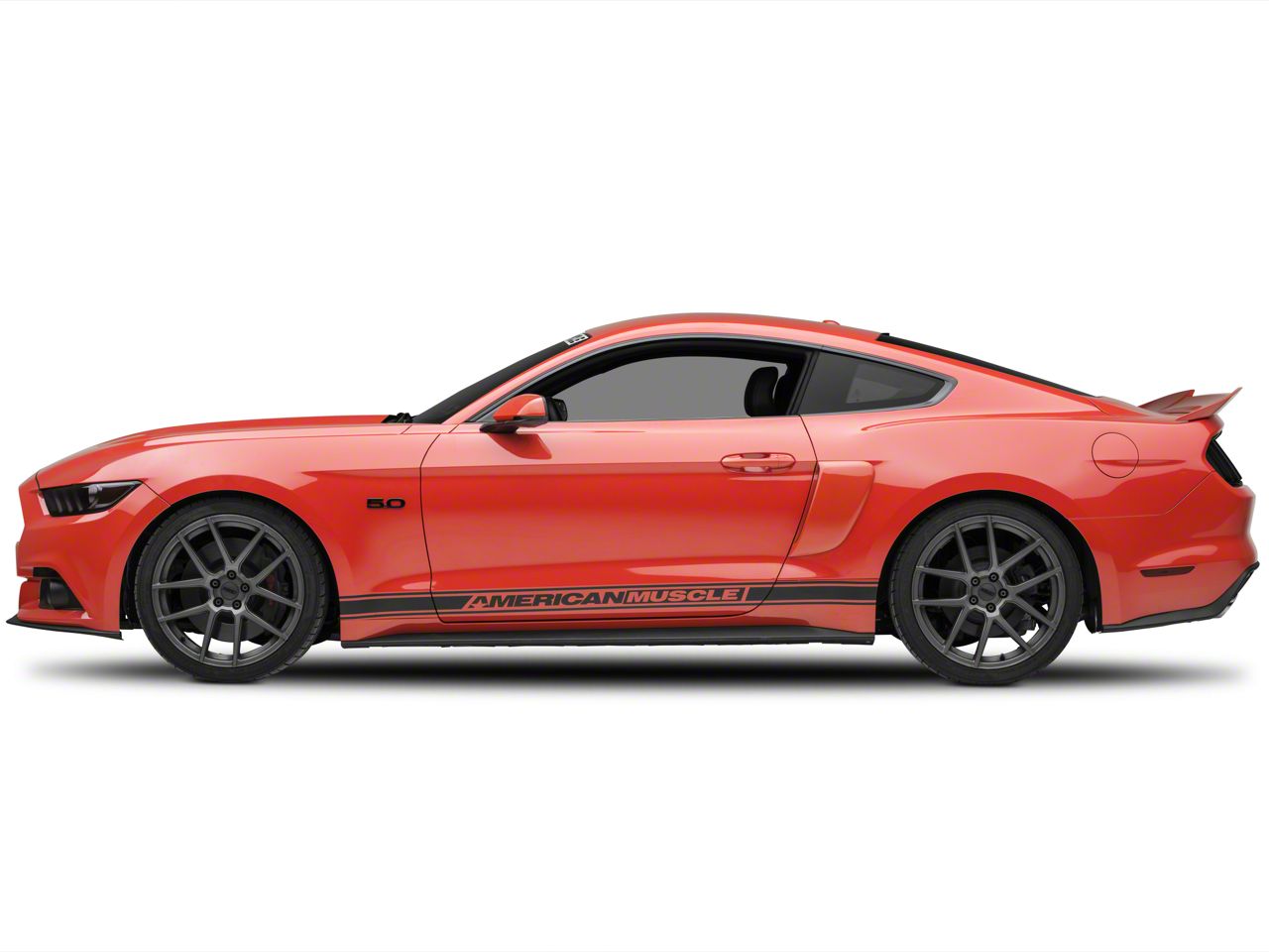 Ford Mustang Fender Emblem; Driver Side; Black GR3Z16228B (15-23 ...