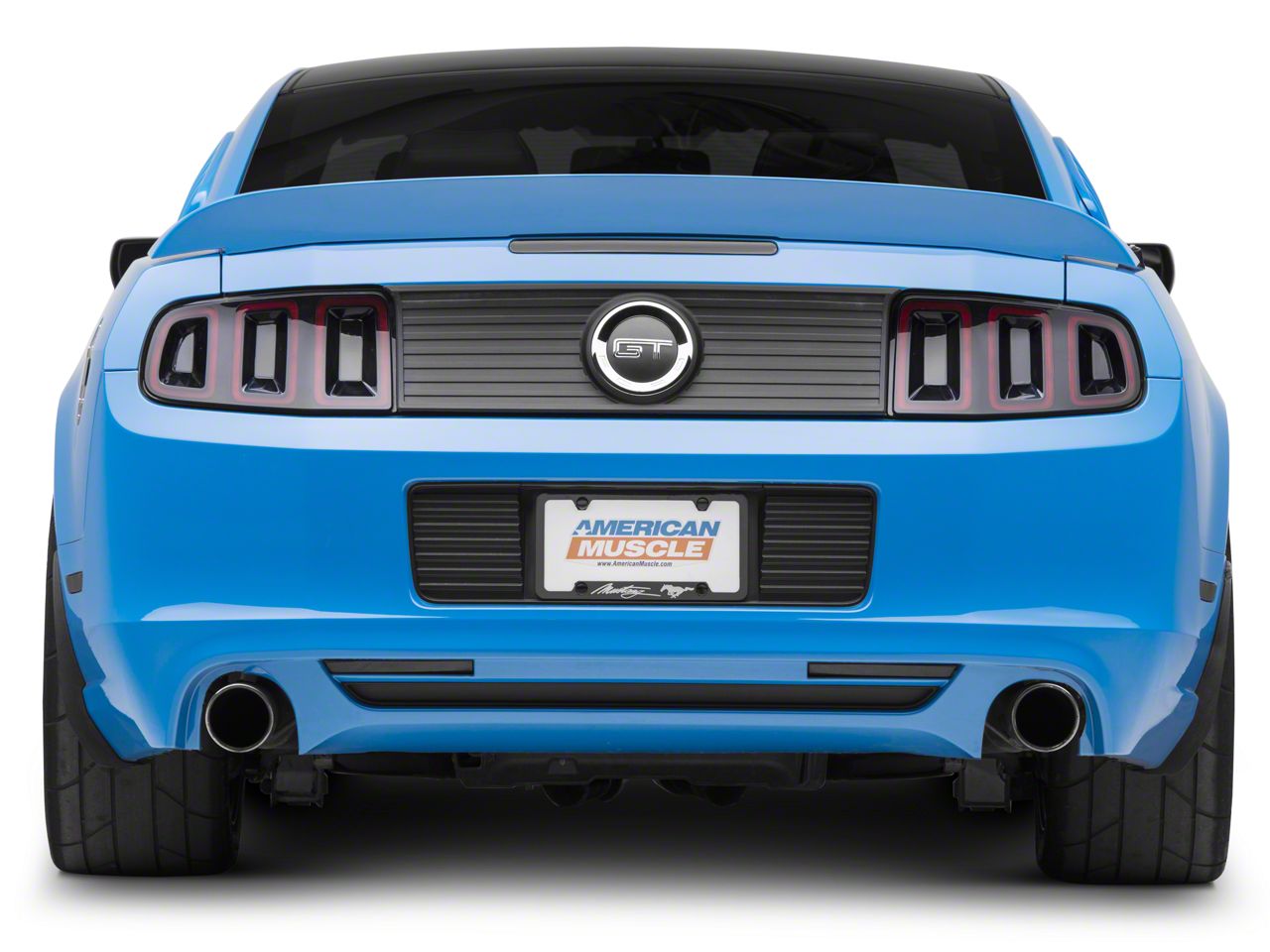 Ford Mustang License Plate Frame; Silver Pony with Silver Mustang ...