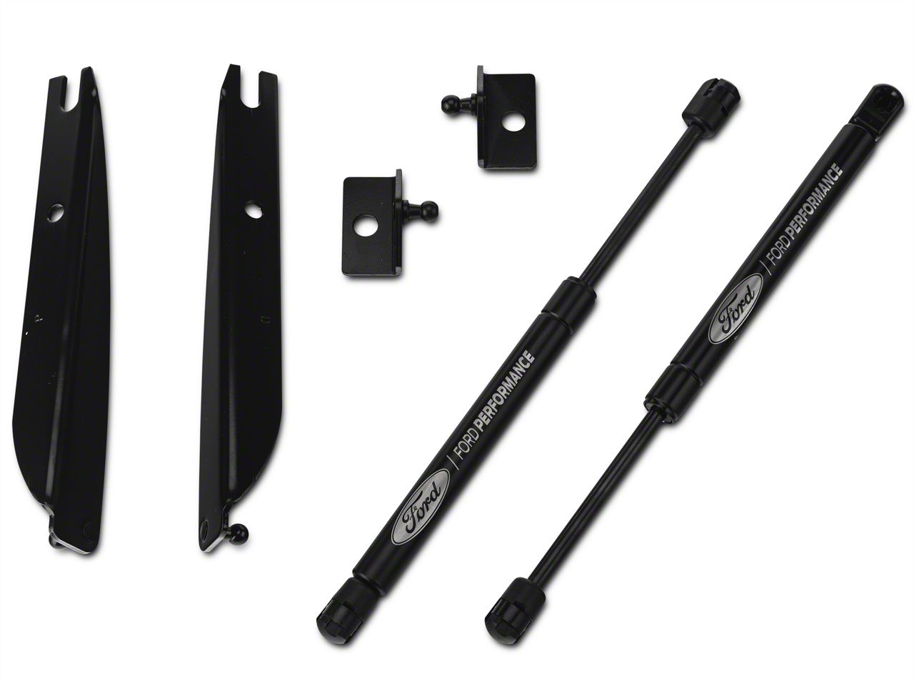 Ford Performance Mustang Hood Strut Kit with Ford Performance Logo M ...