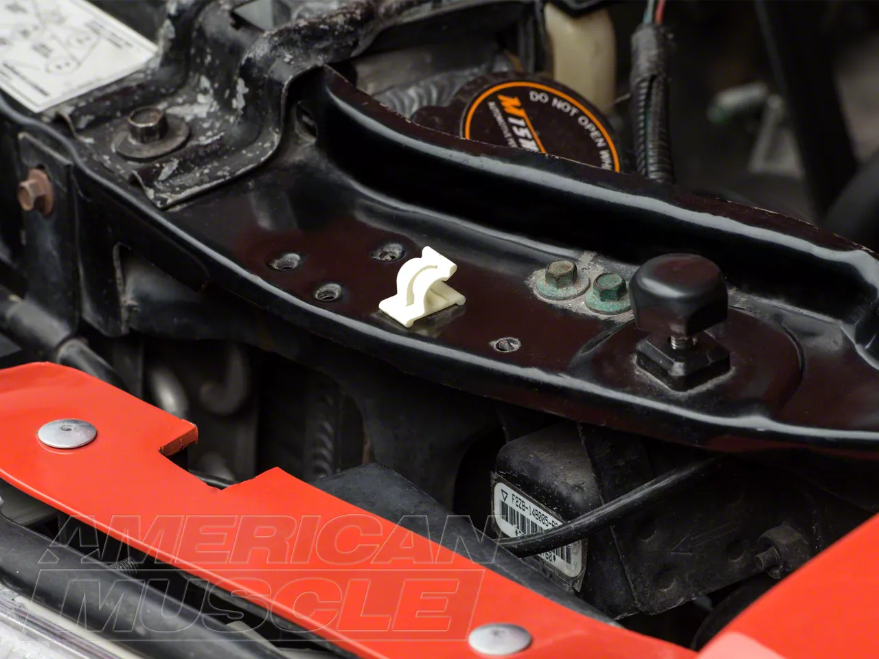 Ford Mustang Hood Prop Rod Clip; Large Diameter E83Z16828A (89-93 ...