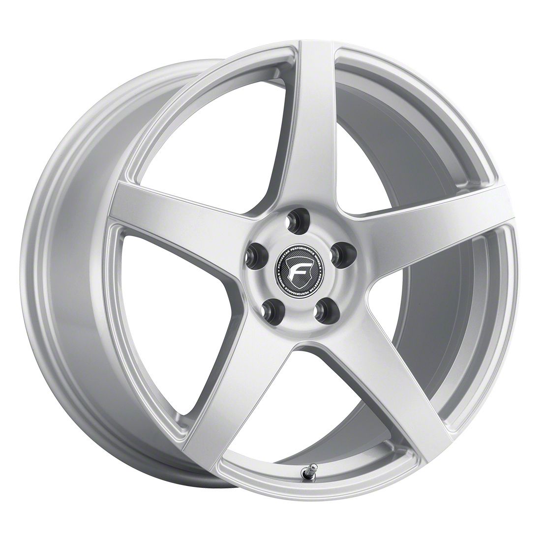 Forgestar Mustang CF5 Gloss Silver Wheel; Rear Only; 19x10; 42mm Offset F21690065P42 (15-23 ...