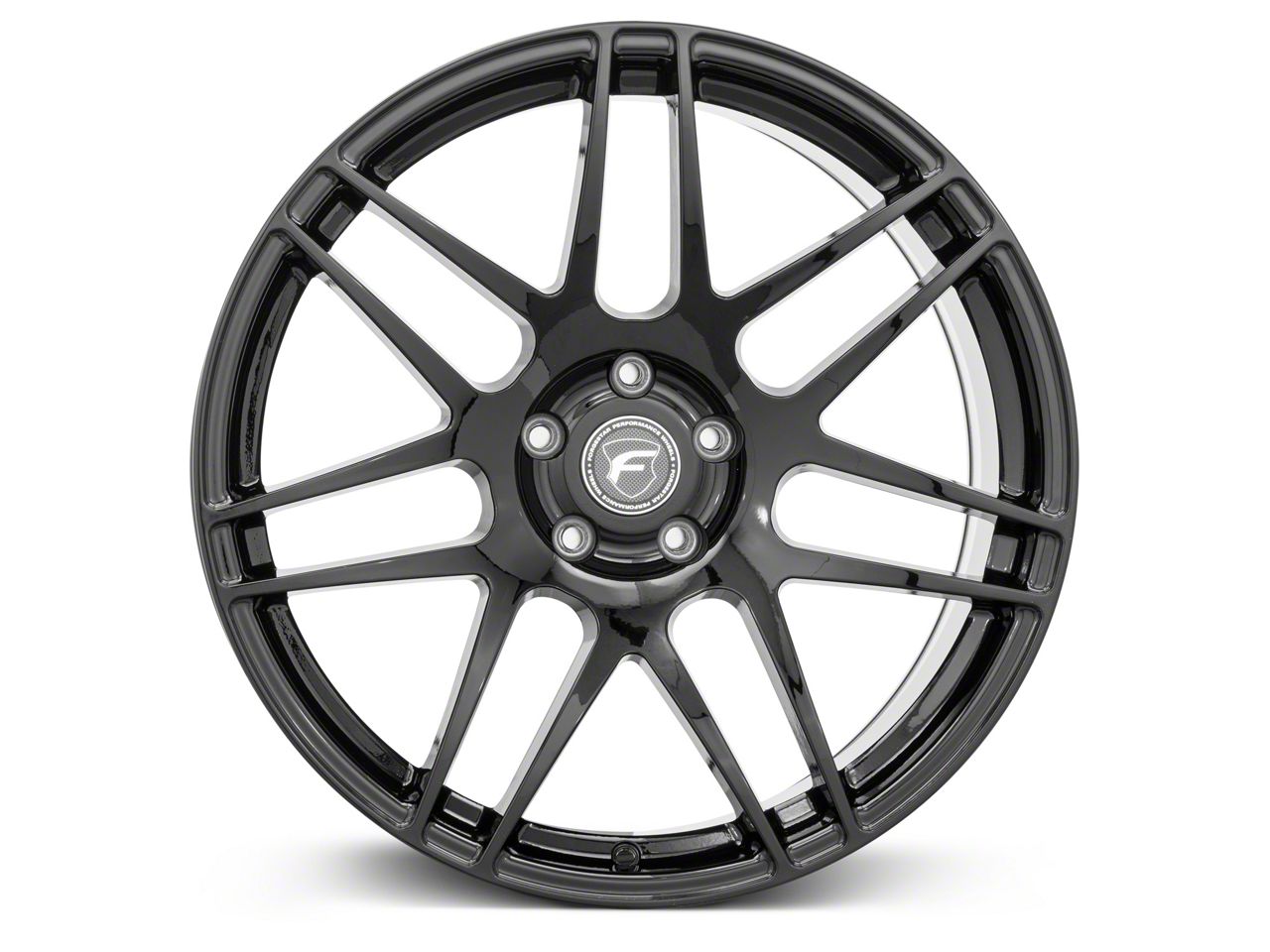 Forgestar Mustang F14 Monoblock Deep Concave Piano Black Wheel; Rear ...