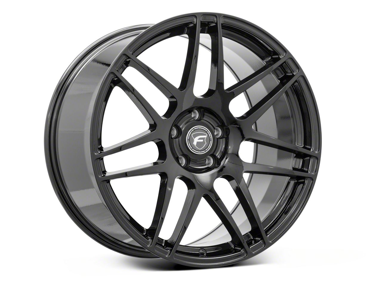 Forgestar Mustang F14 Monoblock Deep Concave Piano Black Wheel; Rear ...
