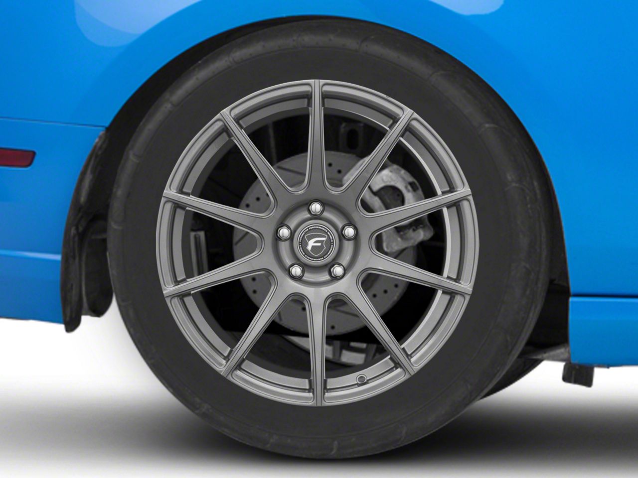 Forgestar Mustang CF10 Monoblock Gunmetal Wheel; Rear Only; 19x10; 42mm ...