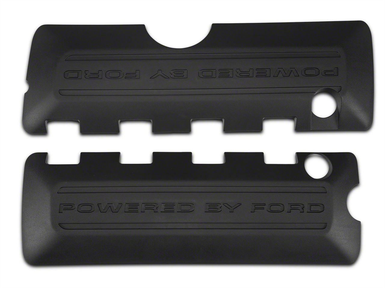 Ford Performance Mustang Coil Covers with Powered By Ford Logo; Black M ...
