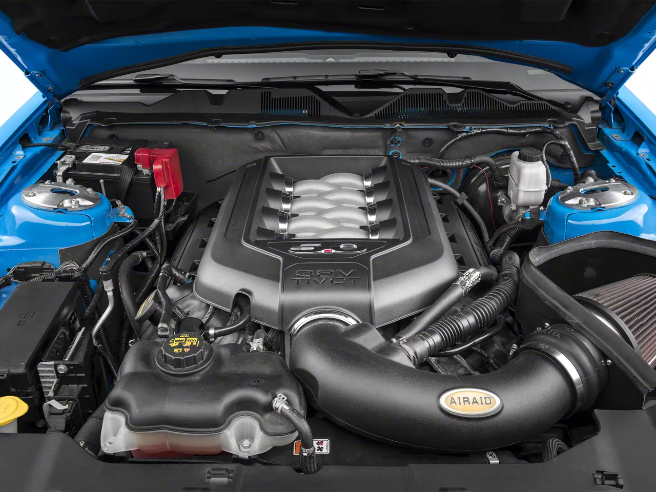 Ford Performance Mustang Coil Covers with Powered By Ford Logo; Black M ...