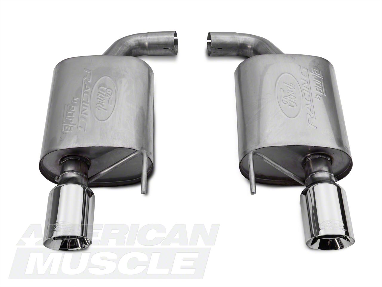 Ford Performance Mustang Touring Axle-Back Exhaust with Chrome Tips M ...