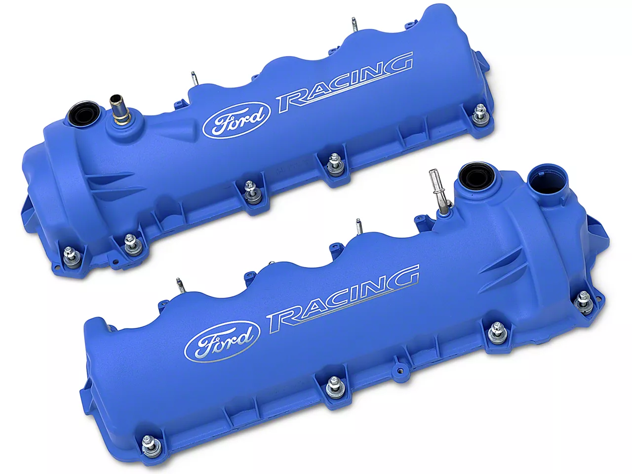 Ford Performance Mustang Laser Etched Valve Covers; Blue M-6582-FR3VBL ...