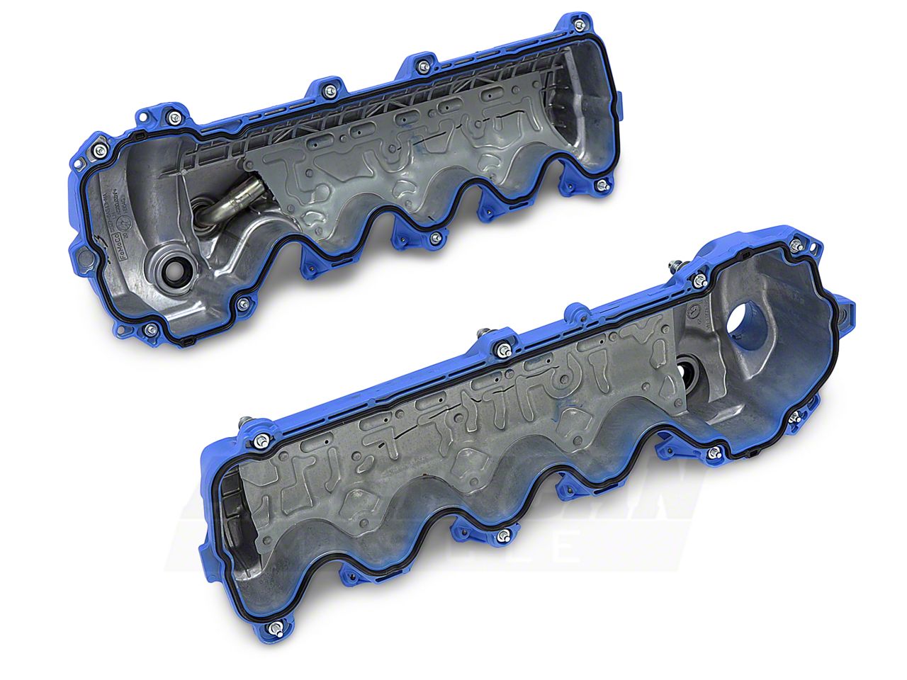 Ford Performance Mustang Laser Etched Valve Covers; Blue M-6582-FR3VBL ...