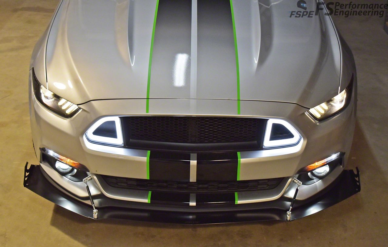 FS Performance Engineering Mustang Front Splitter V1 with Splitter Rods ...