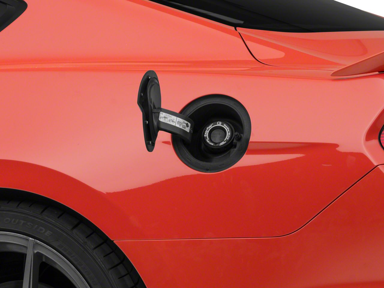 Drake Muscle Cars Mustang Competition Series Fuel Door with Mustang ...