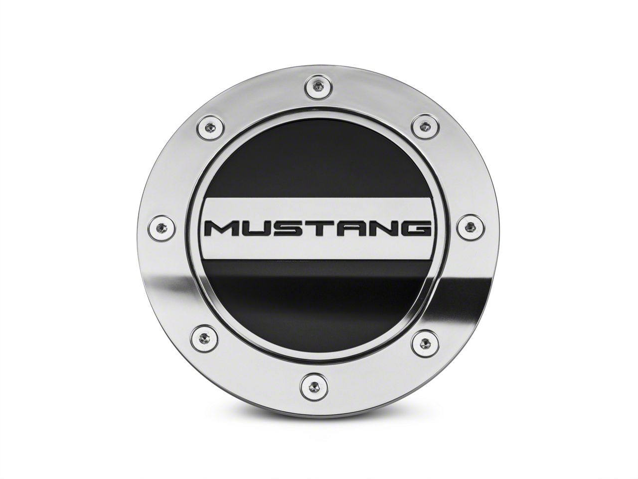 Drake Muscle Cars Mustang Competition Series Fuel Door with Mustang ...