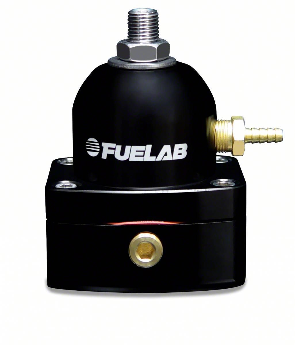 Fuelab Charger EFI Adjustable Fuel Pressure Regulator, 25-90 PSI; Black ...