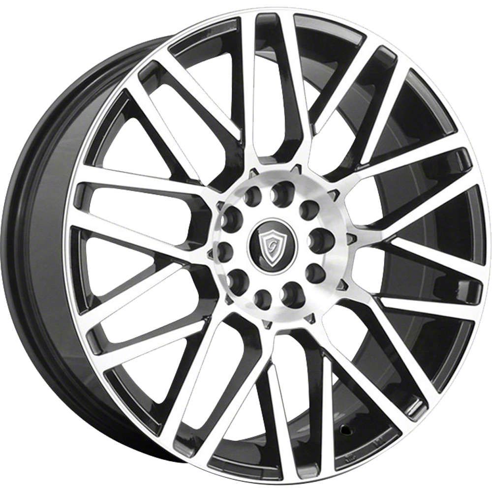 G-Line Alloys Mustang G1019 Gloss Black Machined Wheel; 18x8; 35mm ...