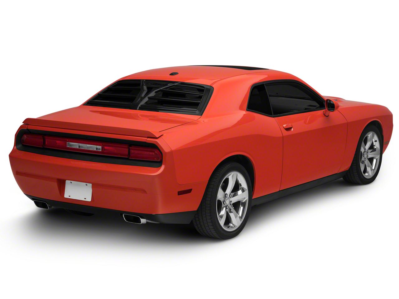 Challenger Torch Rear Window Louvers; Gloss Black (08-23 Challenger ...