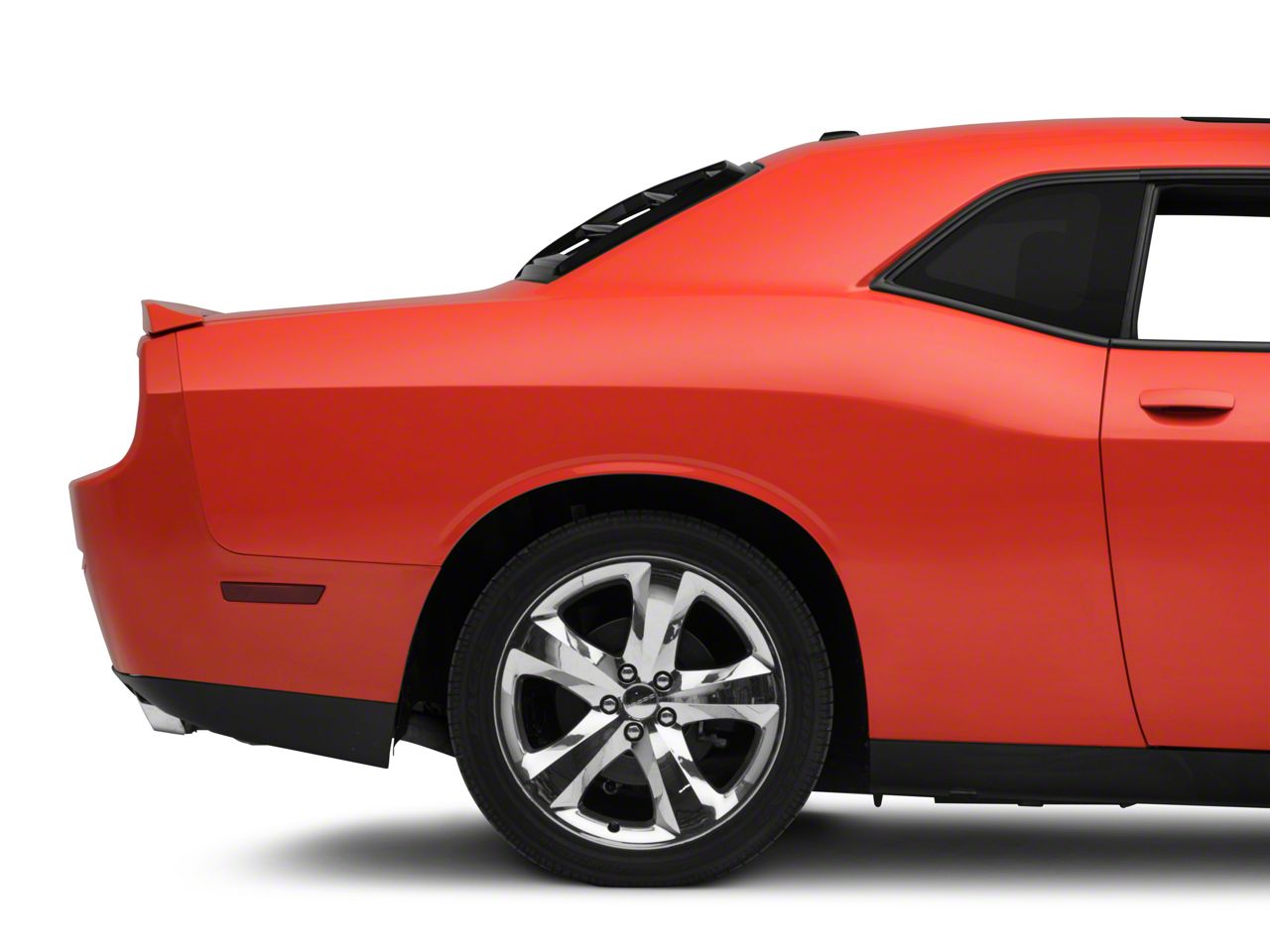 Challenger Torch Rear Window Louvers; Gloss Black (08-23 Challenger ...