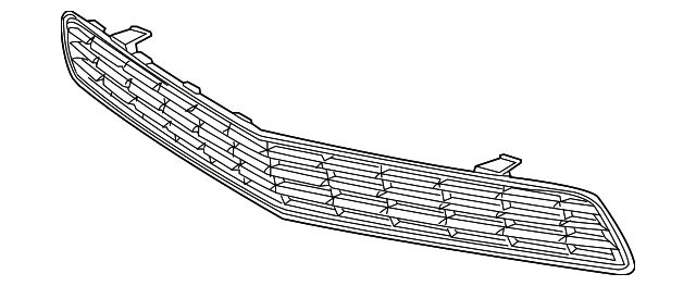 GM Camaro Bumper Cover Grille; Front; With Tow Hook 22829524 (14-15 ...